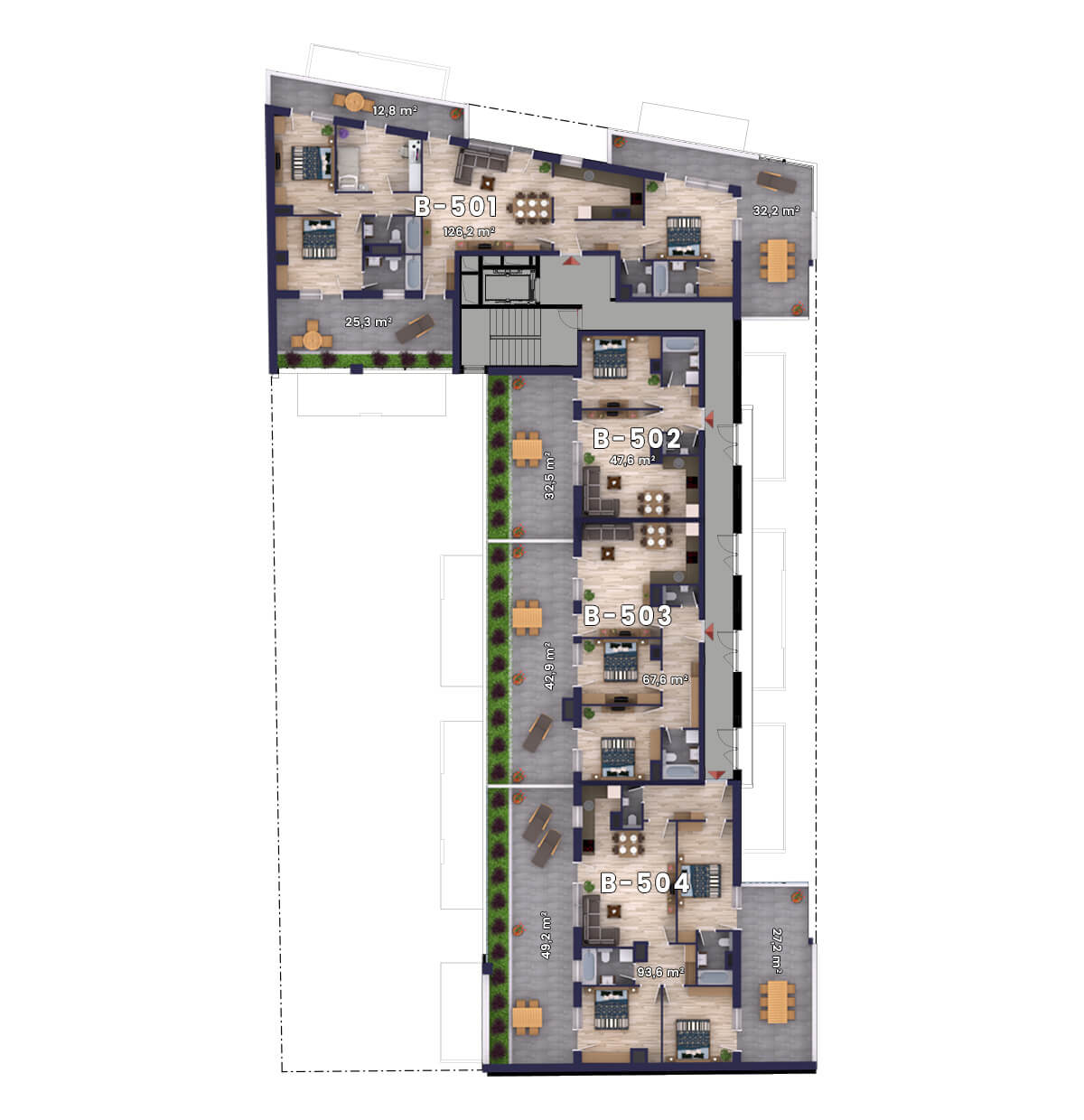 BlueSide floor 5 - Avico